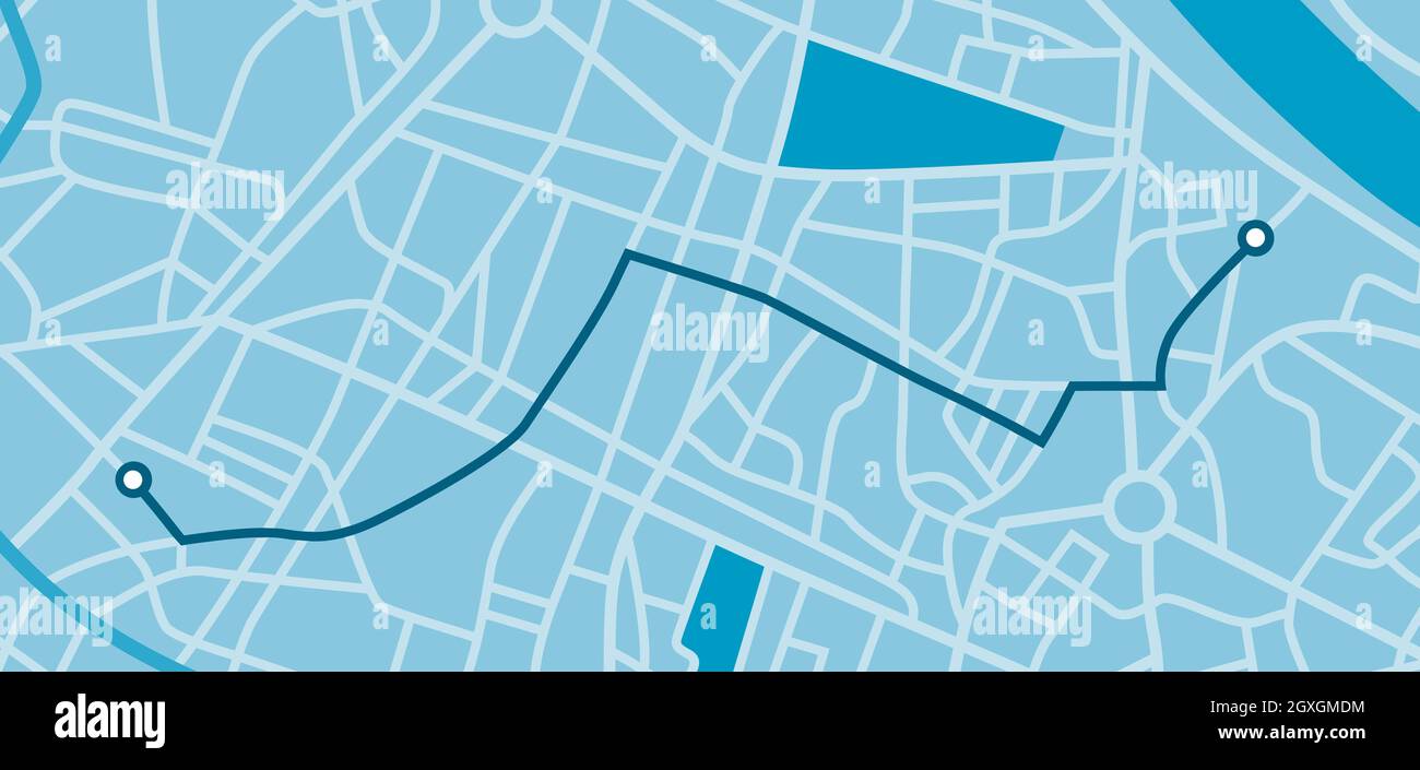 A generic city map - Navigation Stock Photo - Alamy