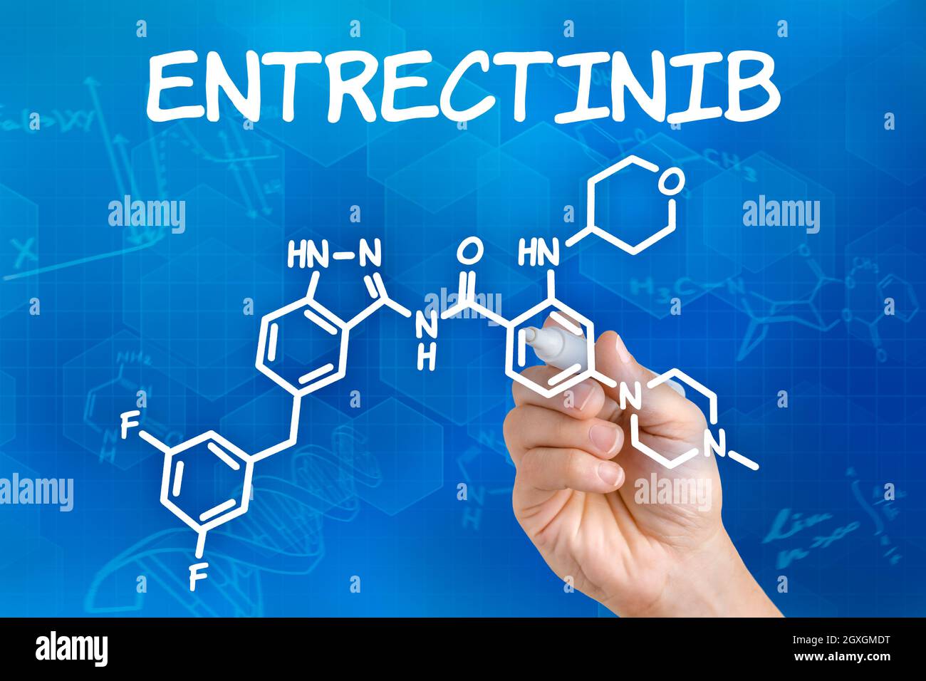 Entrectinib cancer drug molecule hi-res stock photography and images ...