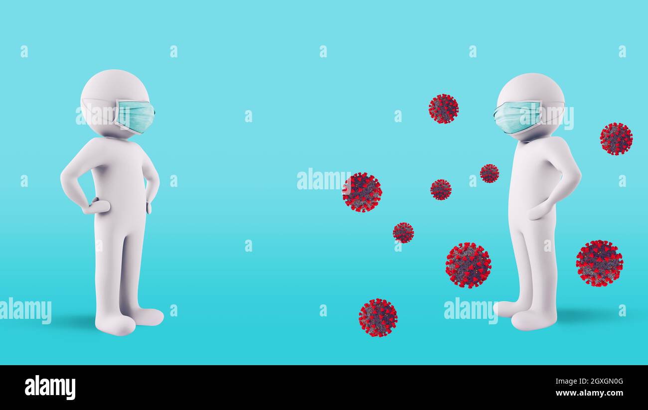 Defend against viral diseases with an adequate defensive system. 3D ...