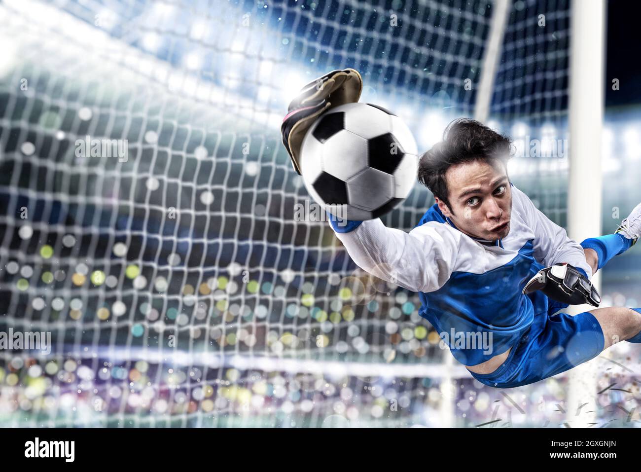 Football close up scene at the stadium Stock Photo - Alamy