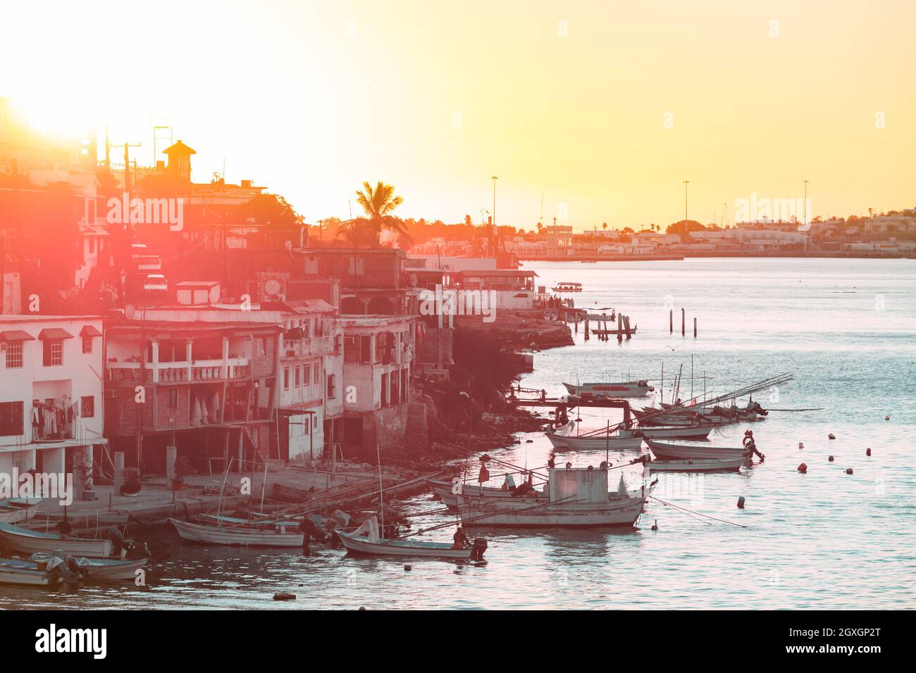 Tropical mexican beach town sunset hi-res stock photography and images ...
