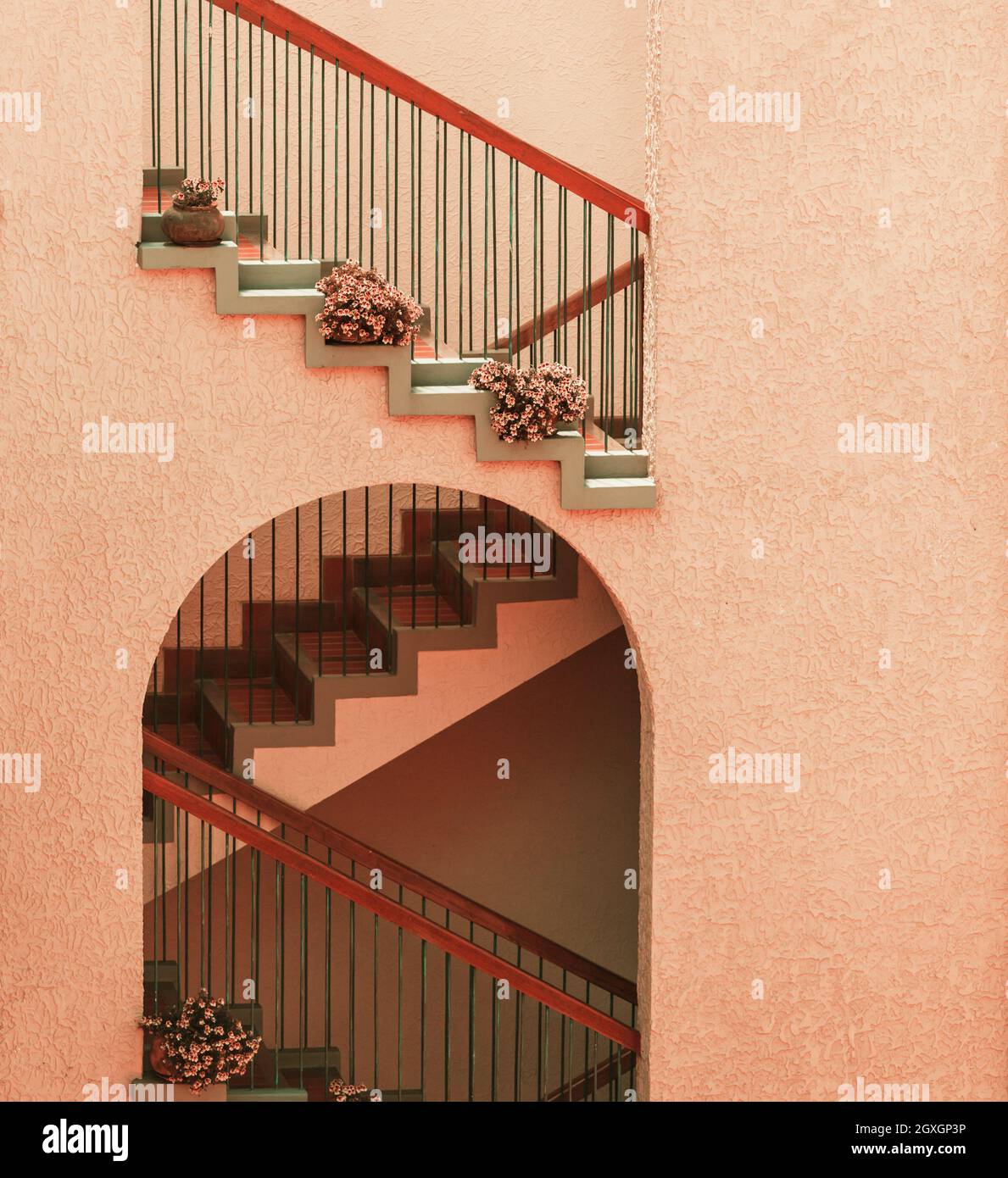 minimal modern geometric architecture decor Stock Photo - Alamy