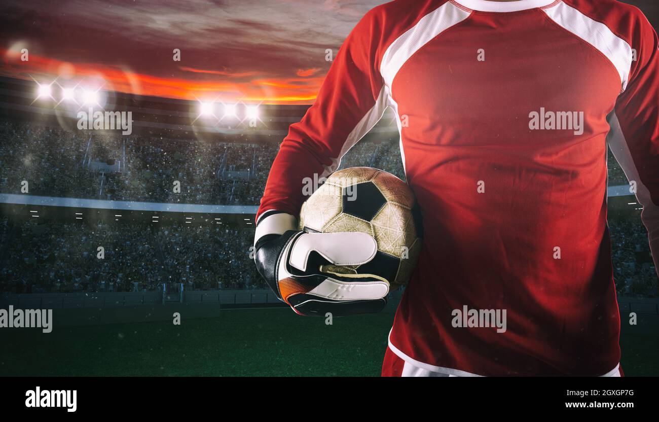 Soccer player ready to enter the field for the game Stock Photo - Alamy