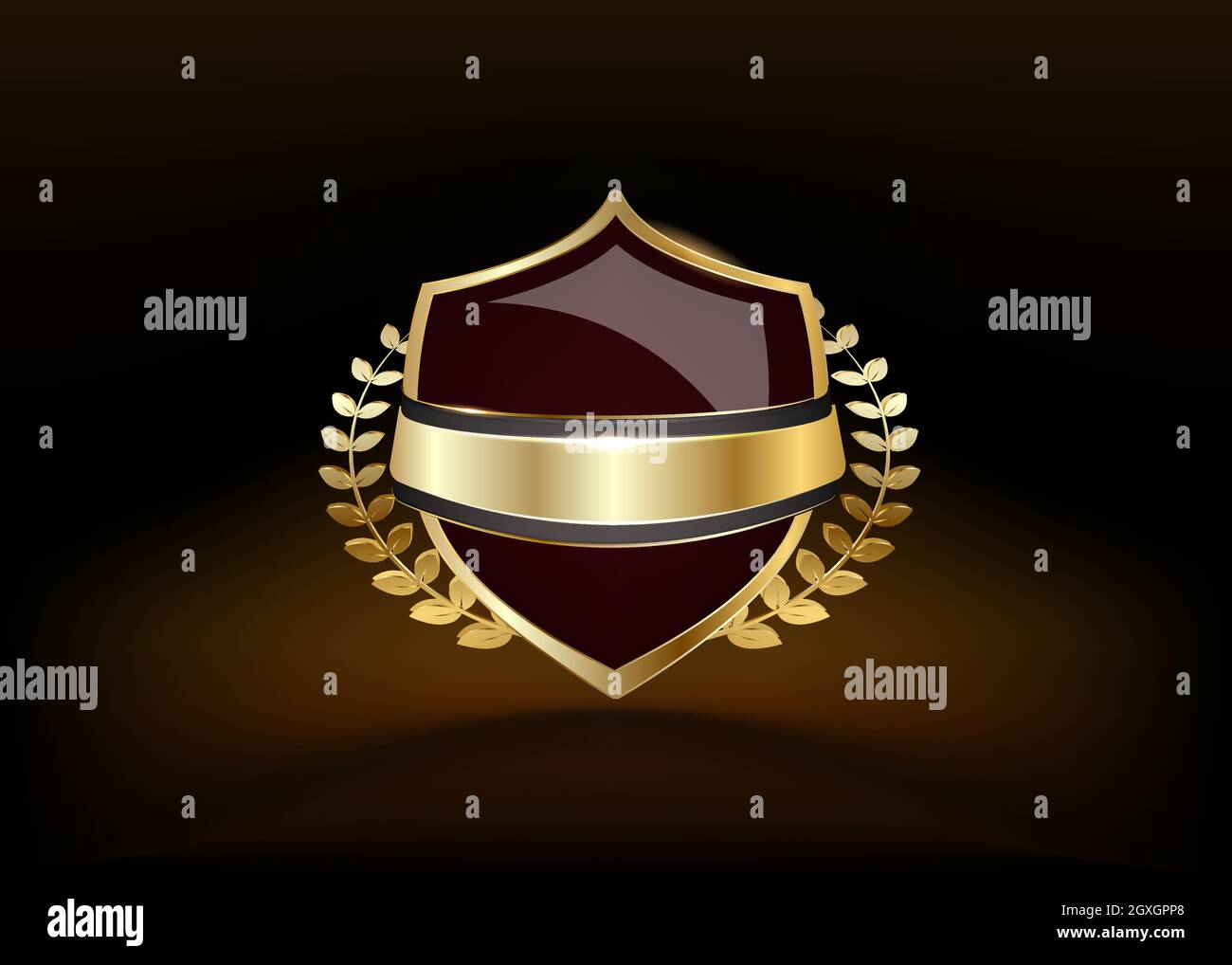 Gold Shield Template