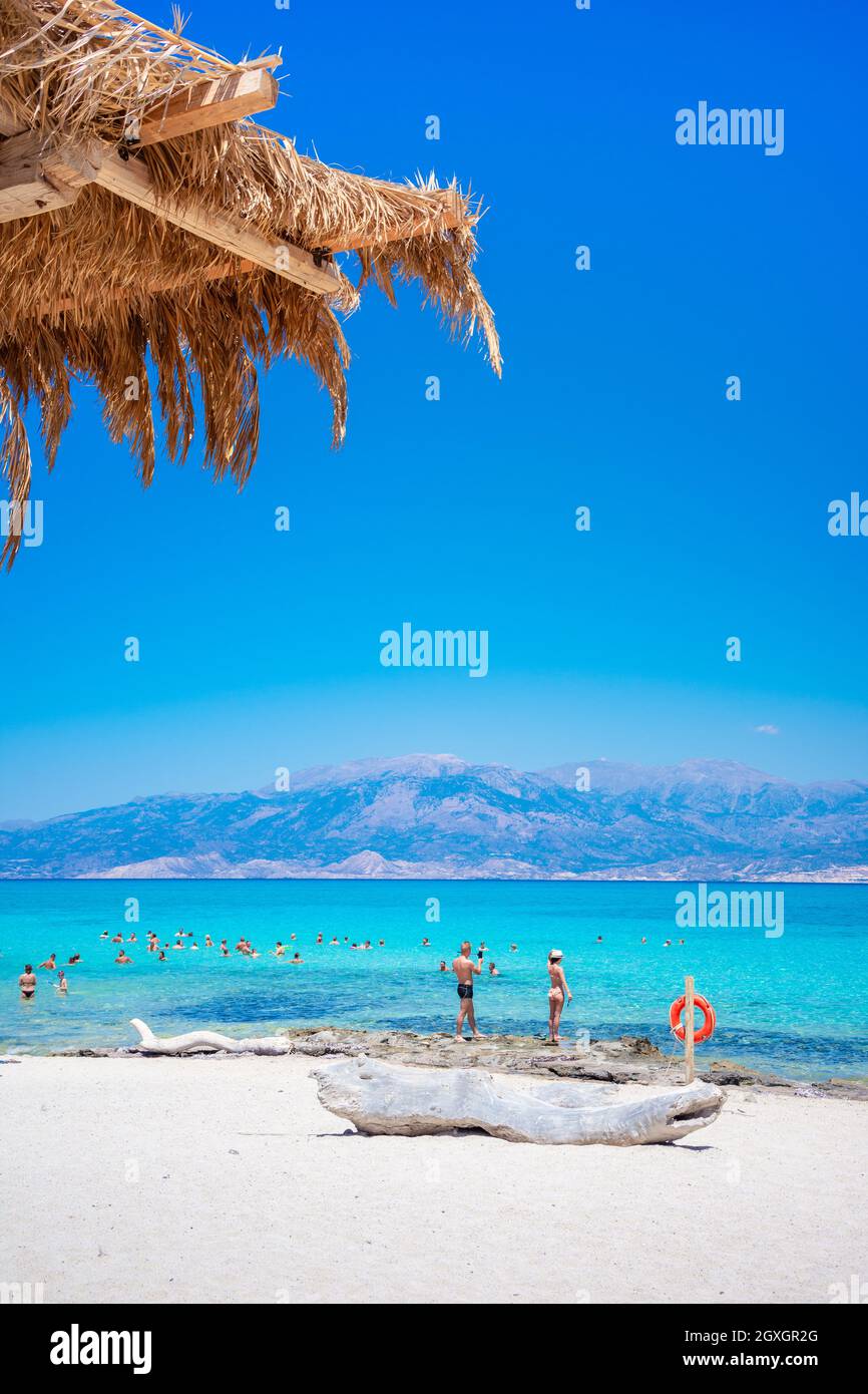 Exotic Chryssi island at the south of Crete, with the amazing Golden ...