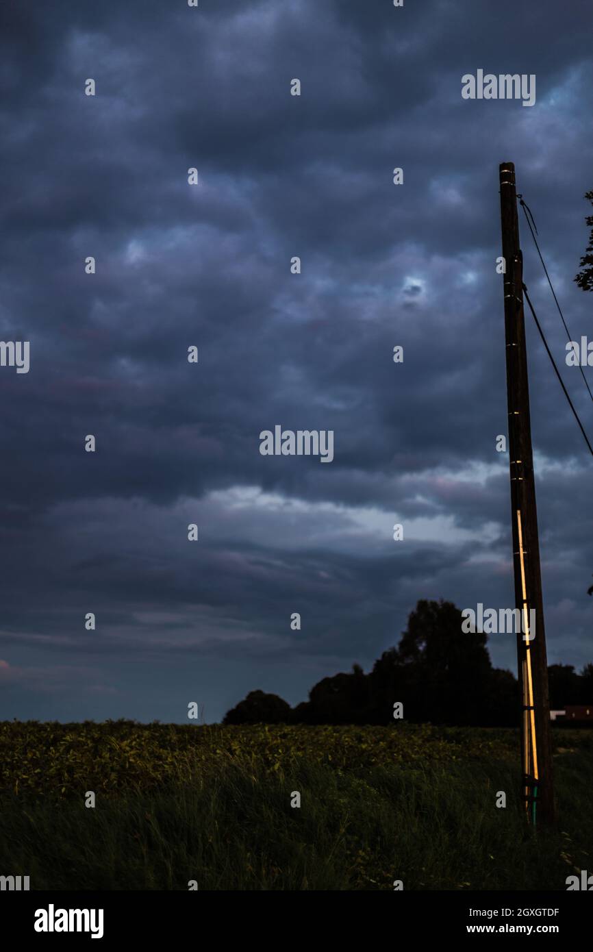 landscape with cloudy sky Stock Photo - Alamy