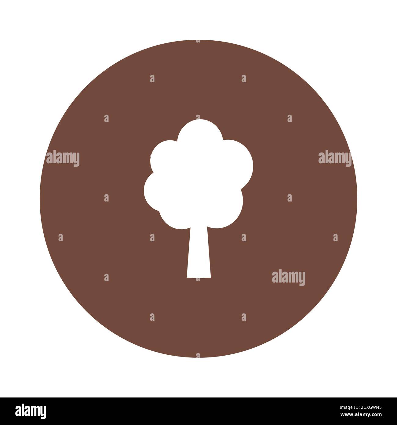 Tree and circle Stock Photo - Alamy