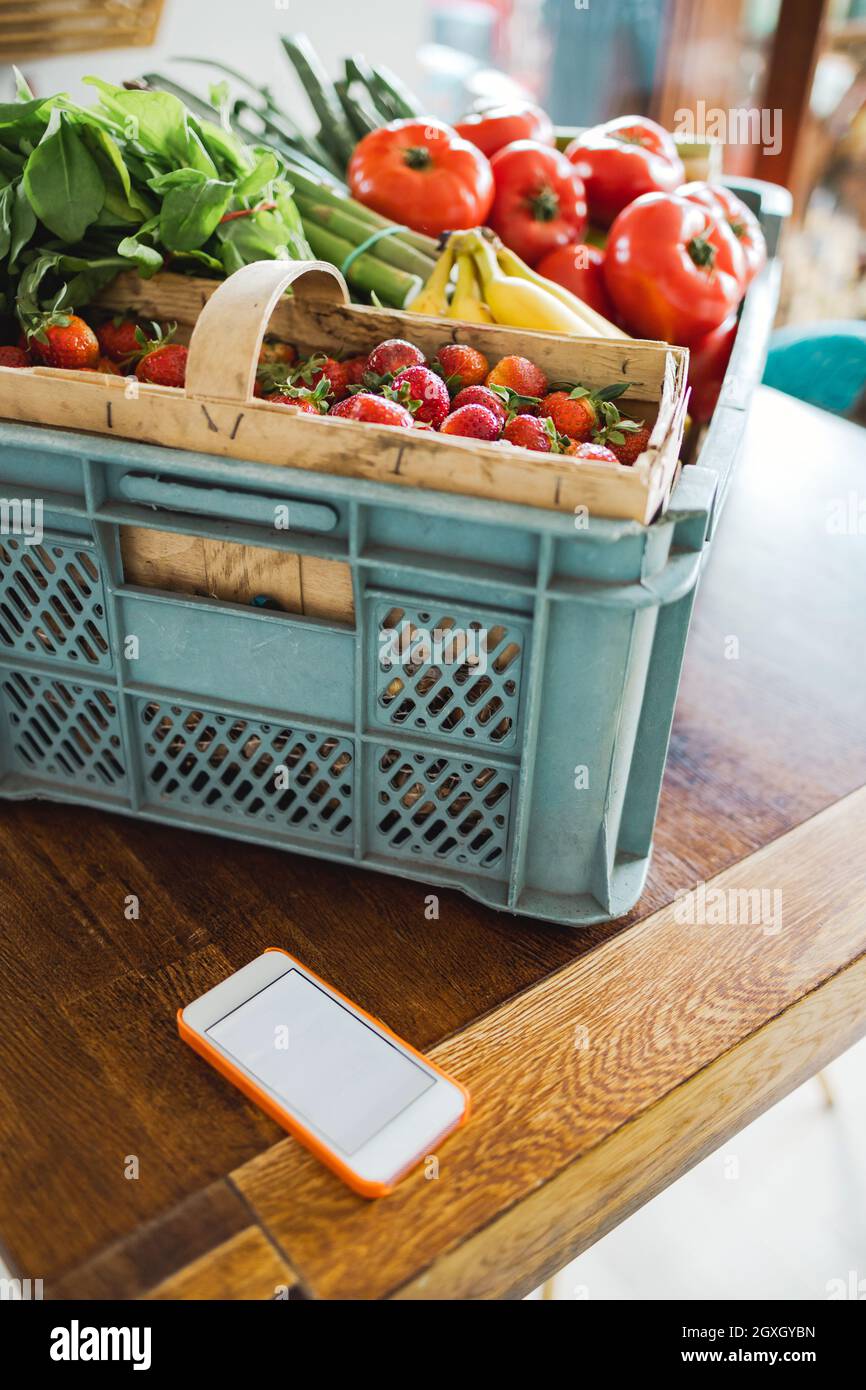 Grocery Shopping Home Delivery Basket