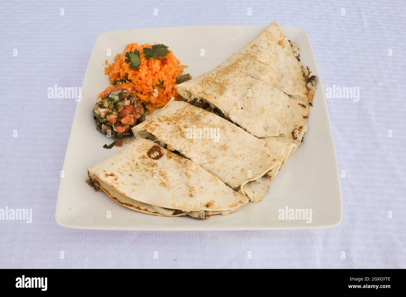 Traditional mexican delicacy known as a quesadilla Stock Photo - Alamy
