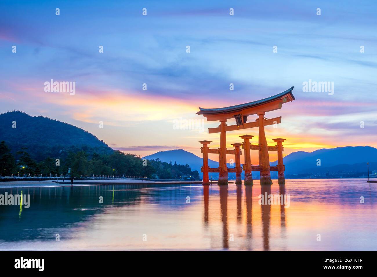 Miyajima, The famous Floating Torii gate in Japan Stock Photo - Alamy