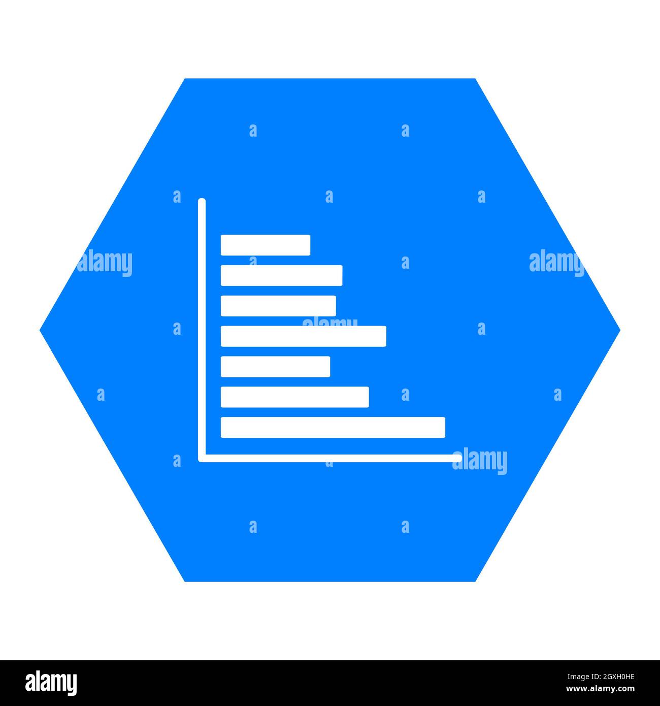 Chart and hexagon Stock Photo - Alamy