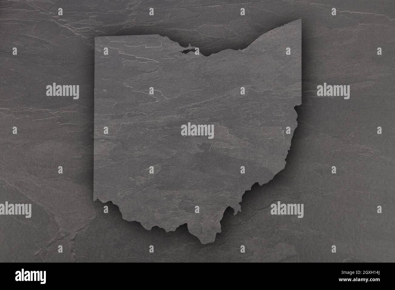 Map ohio shadow hi-res stock photography and images - Alamy