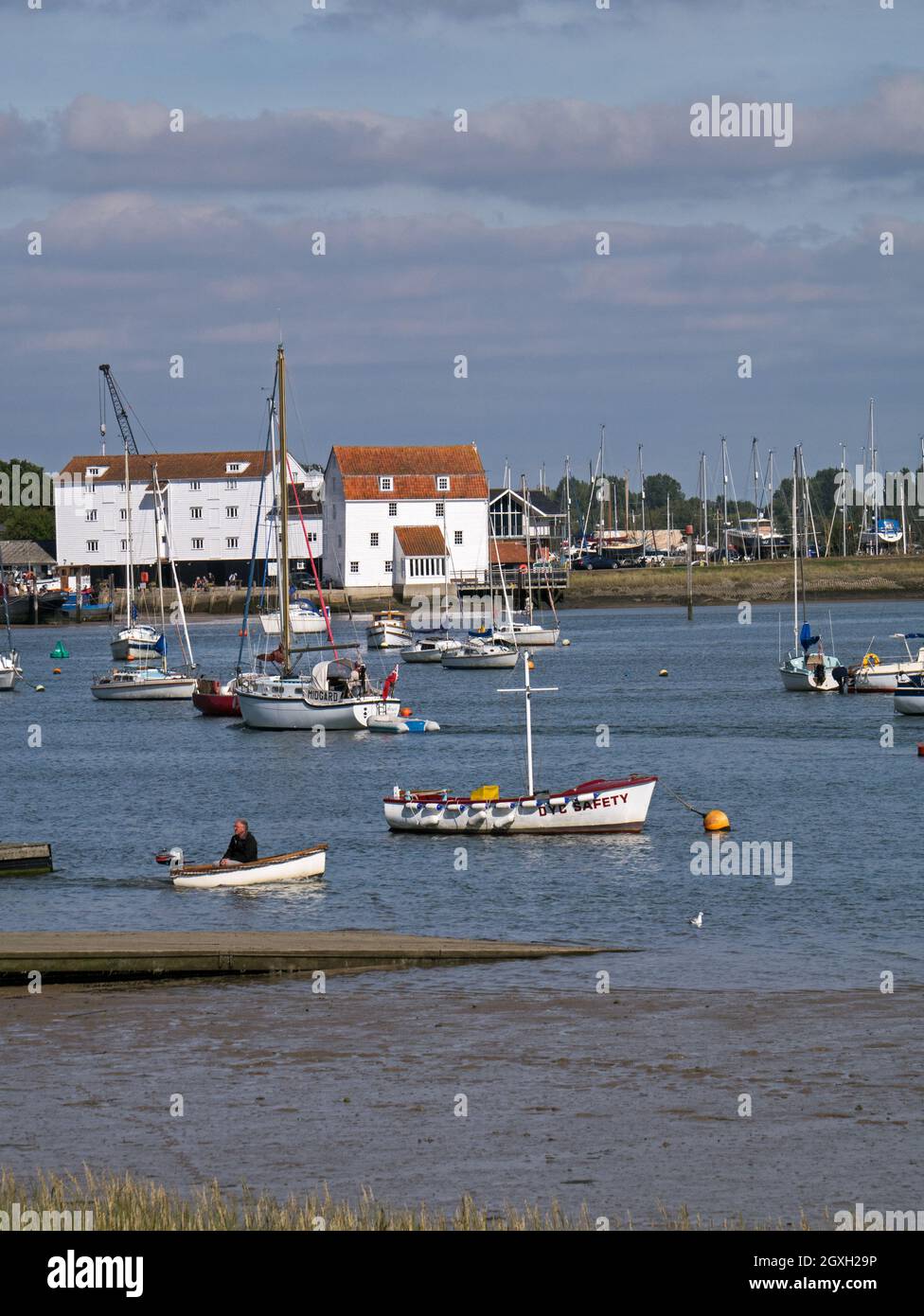 Woodbridge on The River Deben with its Tide Mill and Boating Marina ...