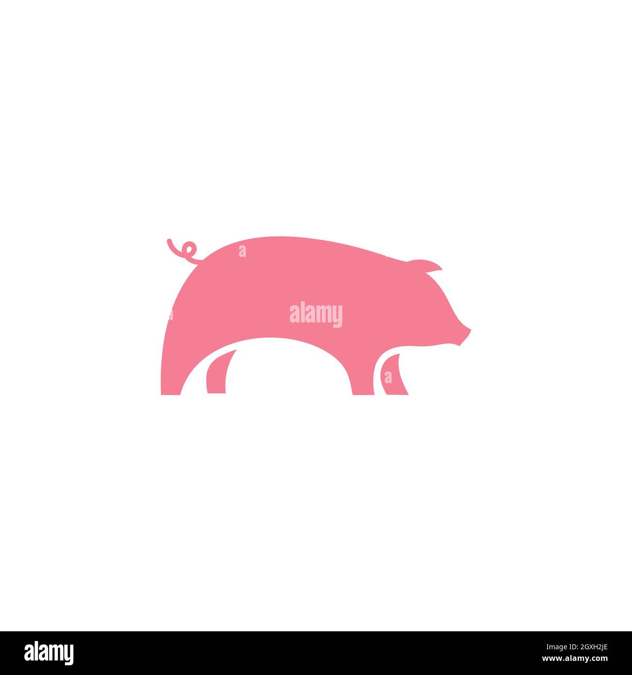 Pig symbol Template vector icon illustration design Stock Photo - Alamy