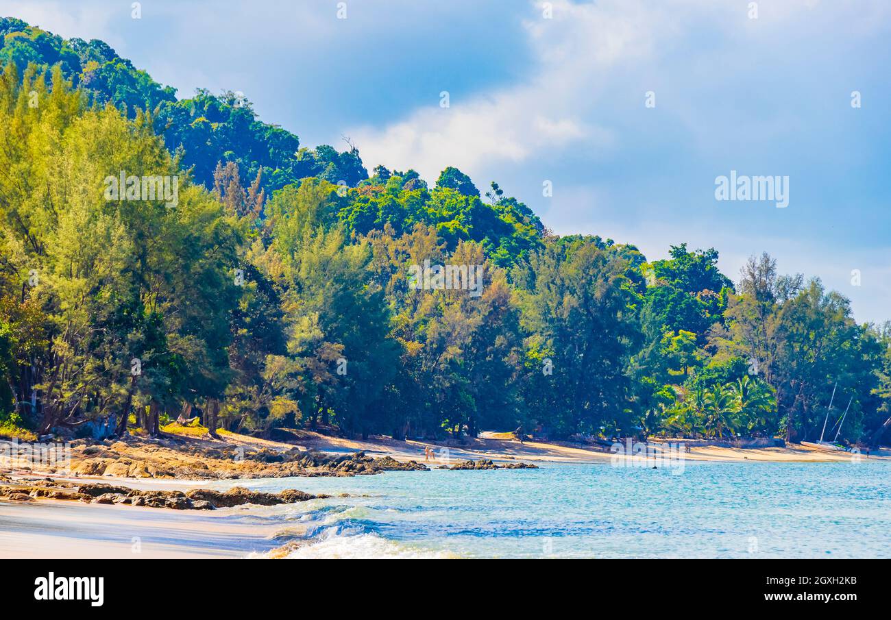 Tropical Paradise island Koh Phayam Ao Khao Kwai Beach landscape ...