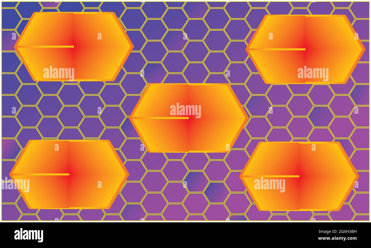 abstract design of honey bee net with big hexagon Stock Photo - Alamy