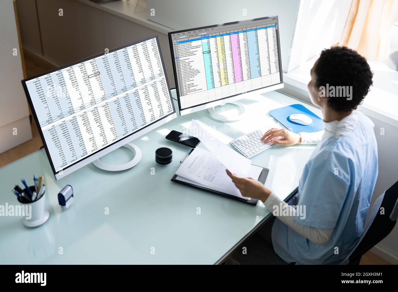 Medical Coding Bill And Billing Codes Spreadsheets Stock Photo - Alamy