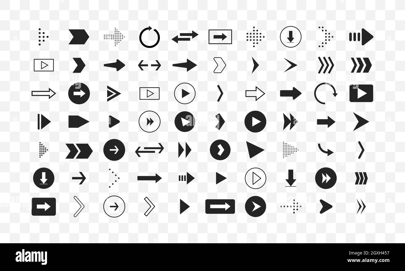 Vector arrows set. Arrow icons. Arrow sign. Vector graphic Stock Vector ...