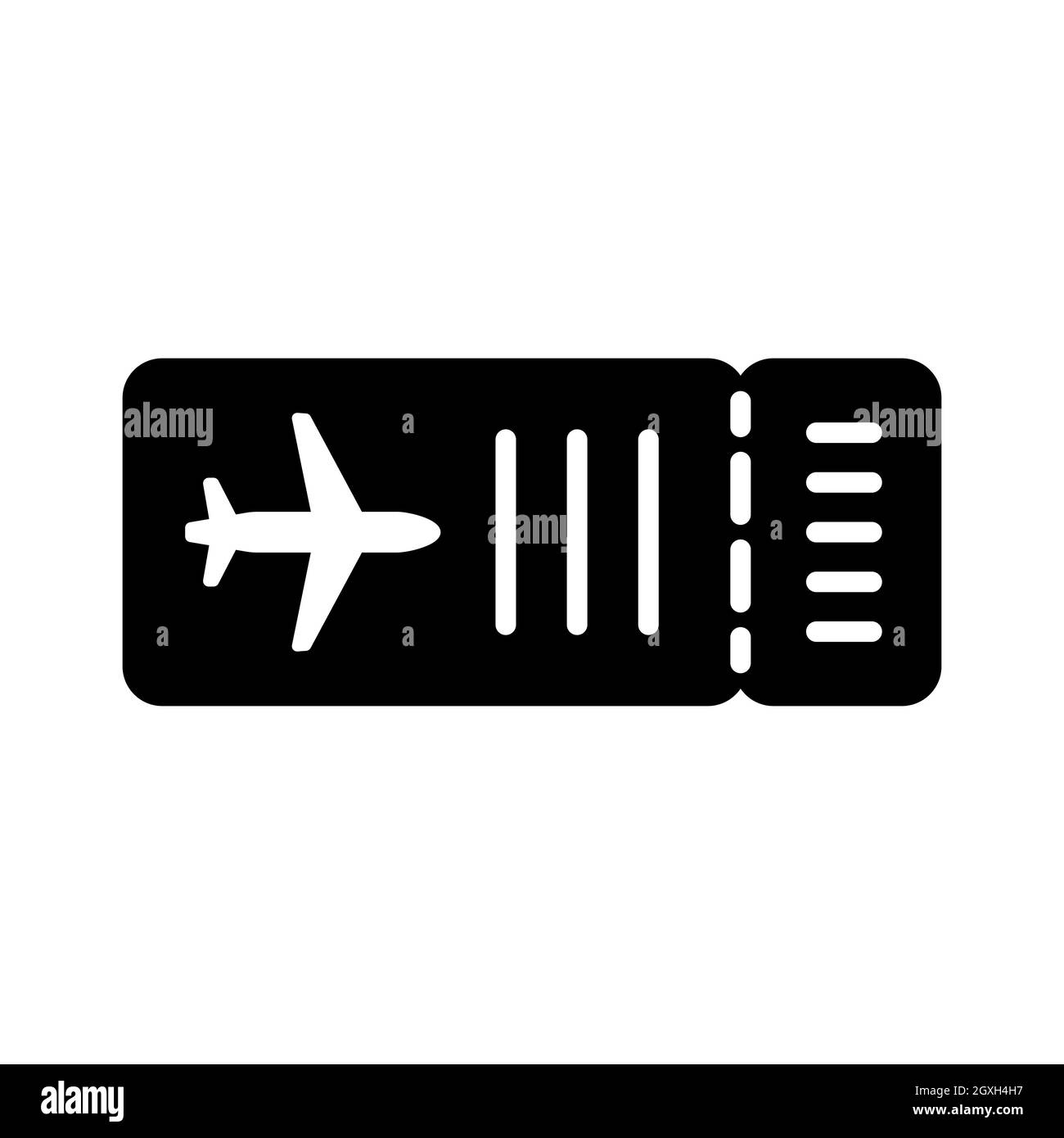 Plane Ticket Clipart Black And White