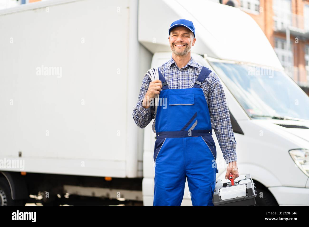 Electrician van hi-res stock photography and images - Alamy