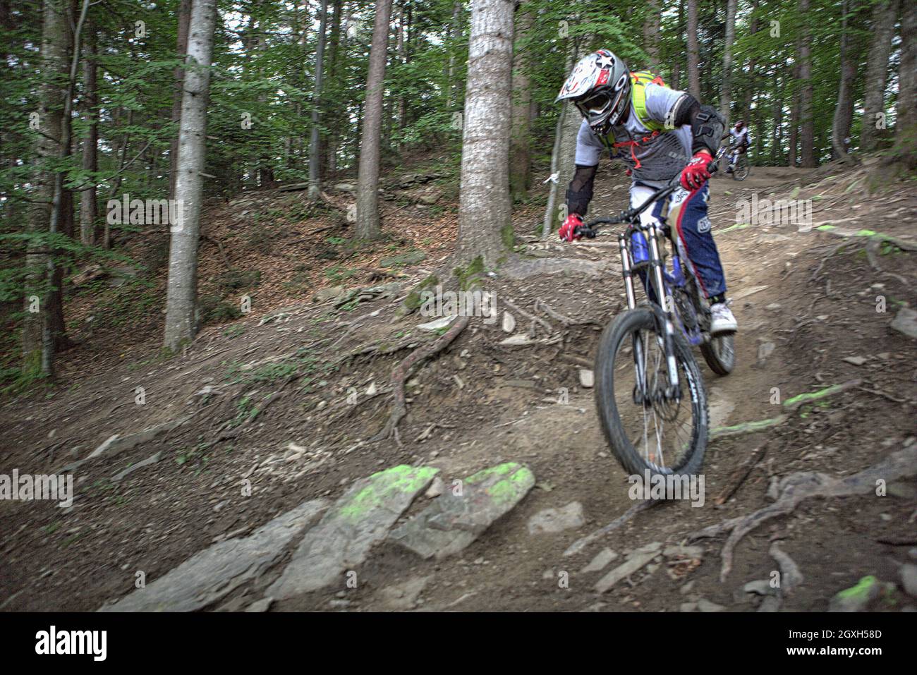 Downhill, sport, bicycle, mountain Stock Photo - Alamy