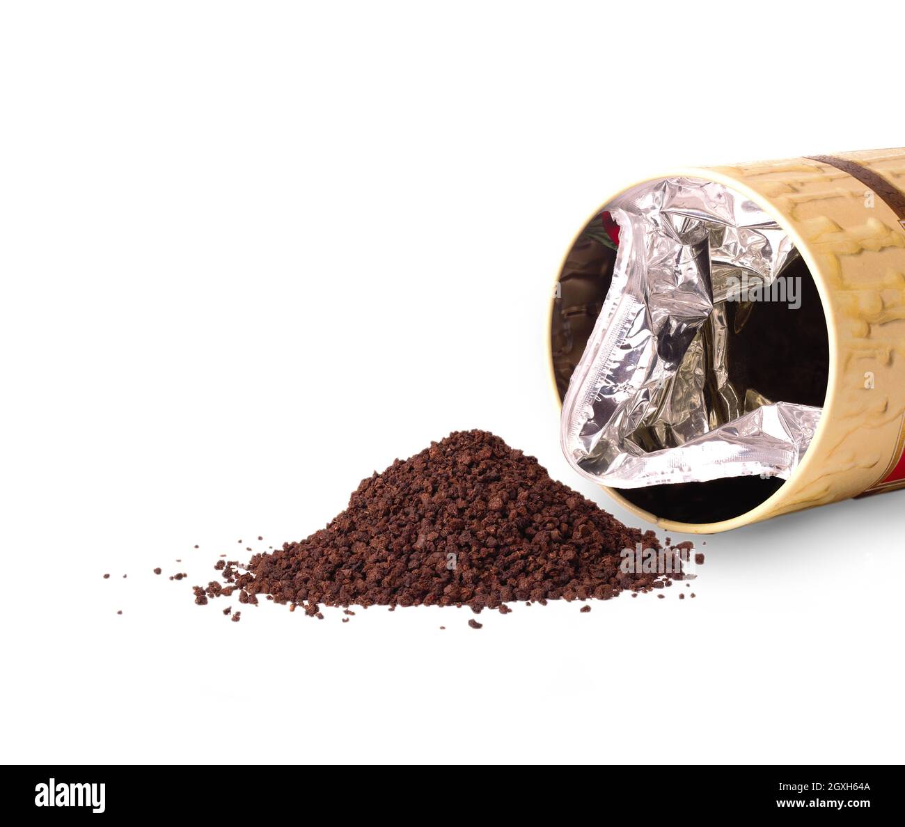 Granulated tea and an open box on the white Stock Photo - Alamy