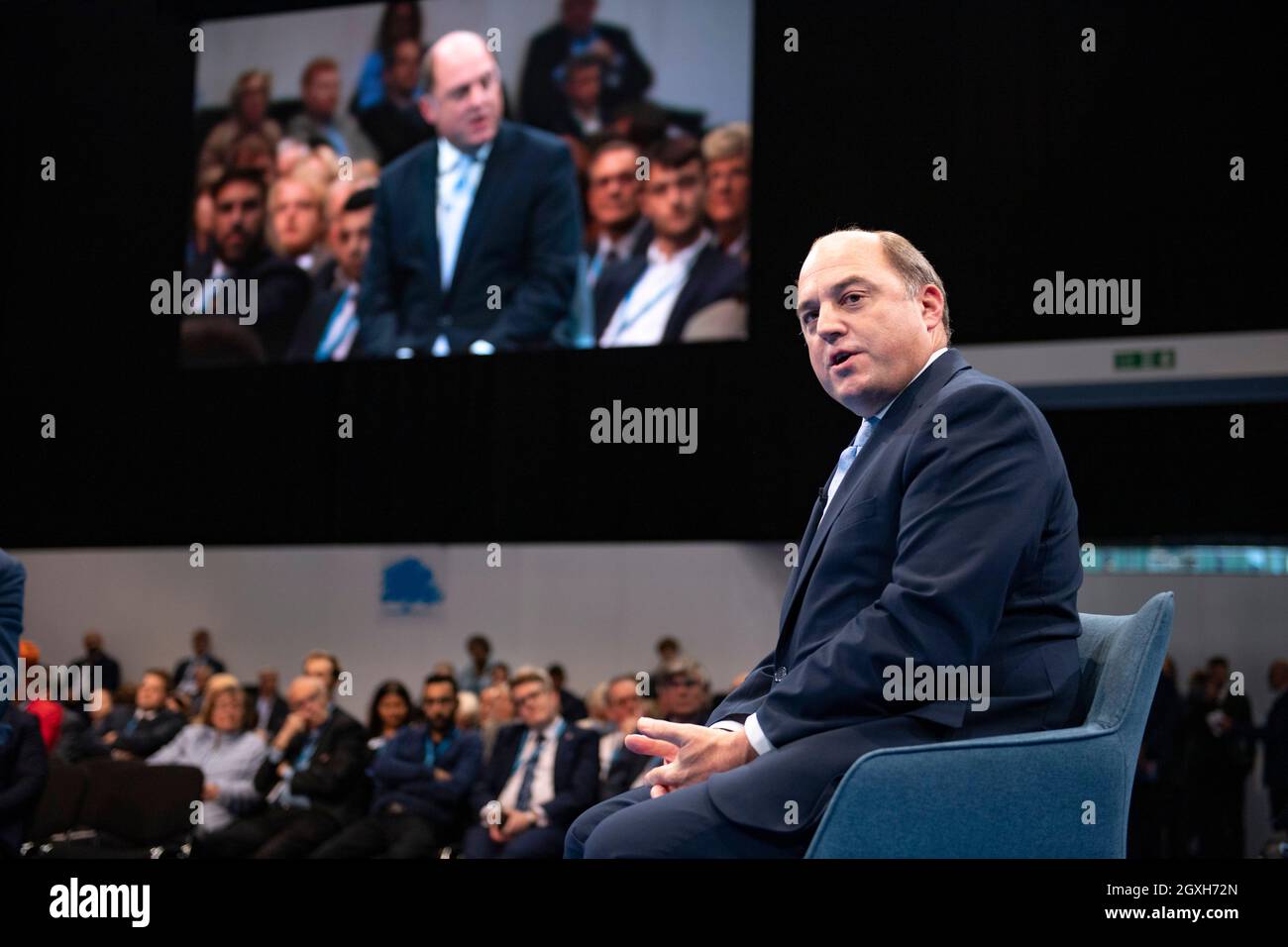 Manchester, England, UK. 5th Oct, 2021. PICTURED: Rt Hon Ben Wallace MP ...