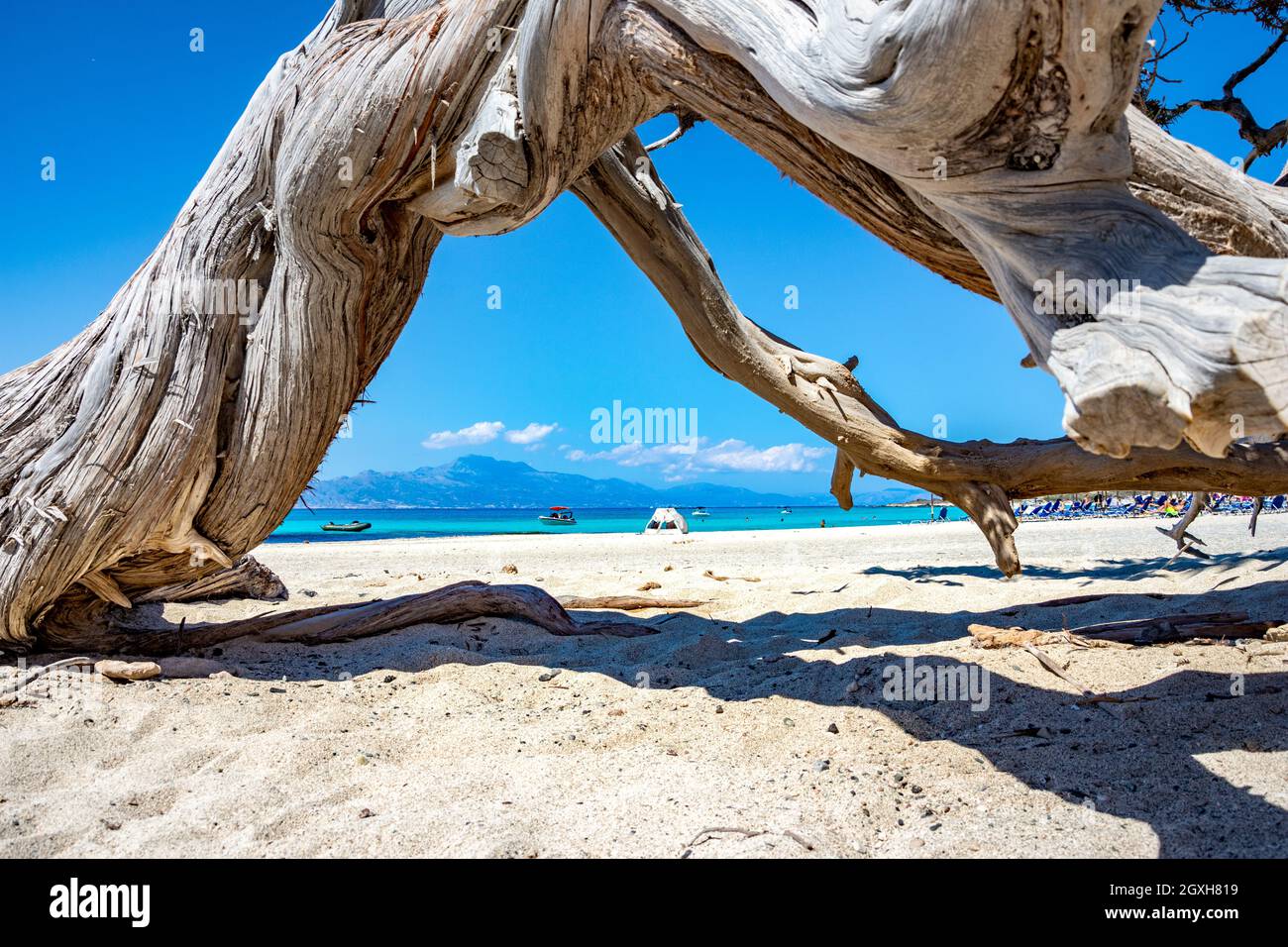Exotic Chryssi island at the south of Crete, with the amazing Golden ...