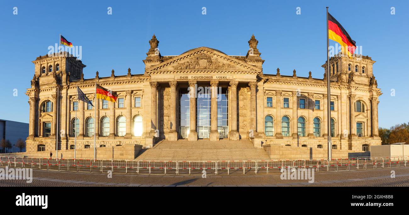 Berlin Reichstag Bundestag Parliament Government building panoramic ...