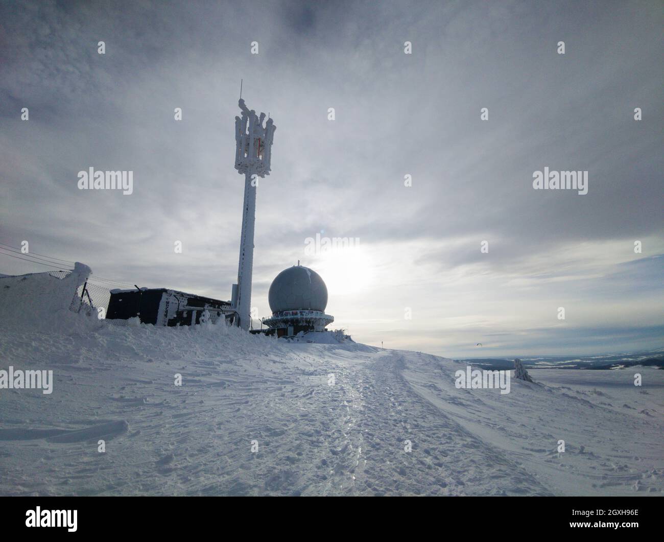 Winter wonderland at Wasserkuppe in Rhön Germany Stock Photo - Alamy