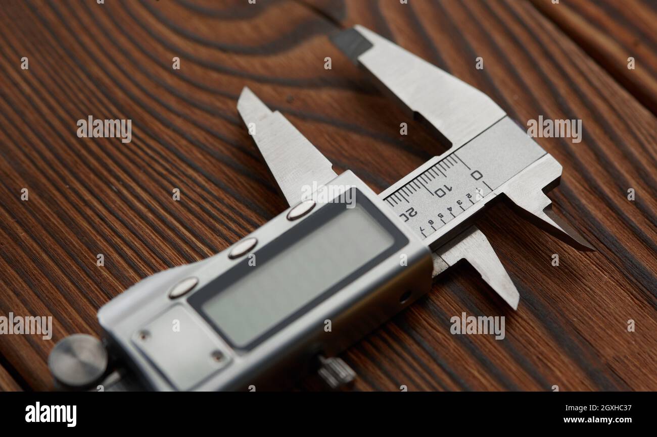 Electronic vernier caliper, nobody. Professional measuring instrument ...