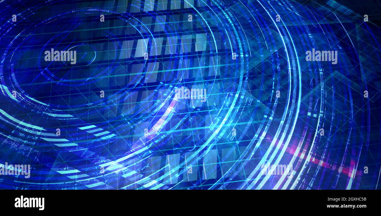 Integrated Management System and Technology Network as Art Stock Photo ...