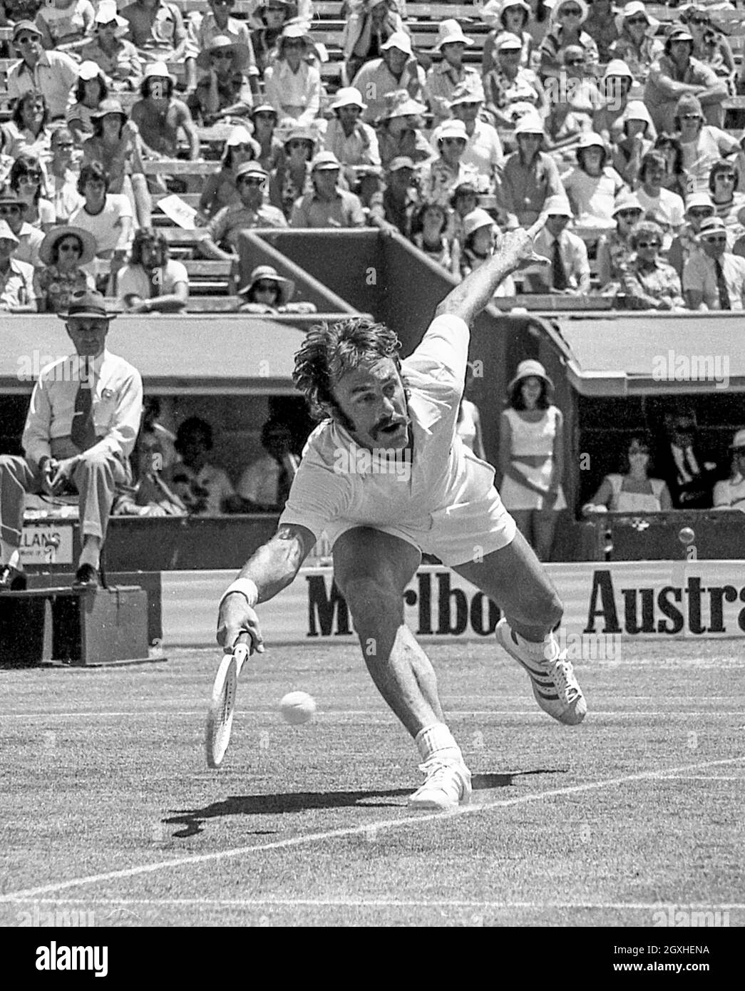 John Newcombe, Australian Open 1976, Quarter Final, Kooyong Lawn Tennis ...