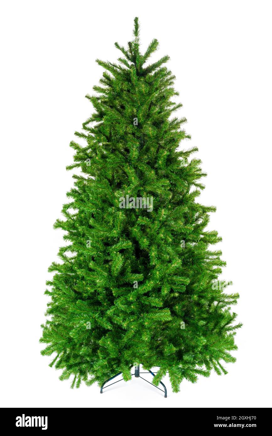 Beautiful christmas tree isolated on white background Stock Photo - Alamy