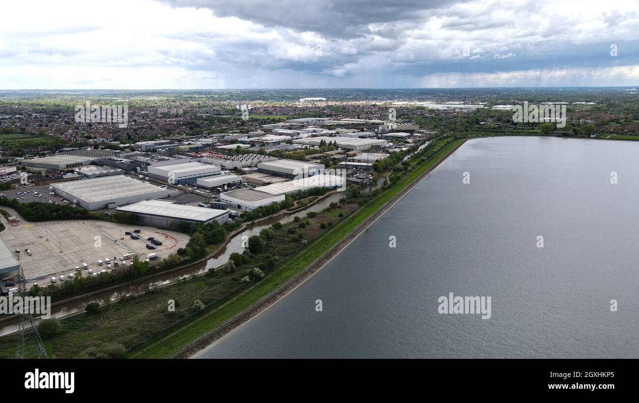 King George's Reservoir Sewardstone Chingford ,and industrial site ...