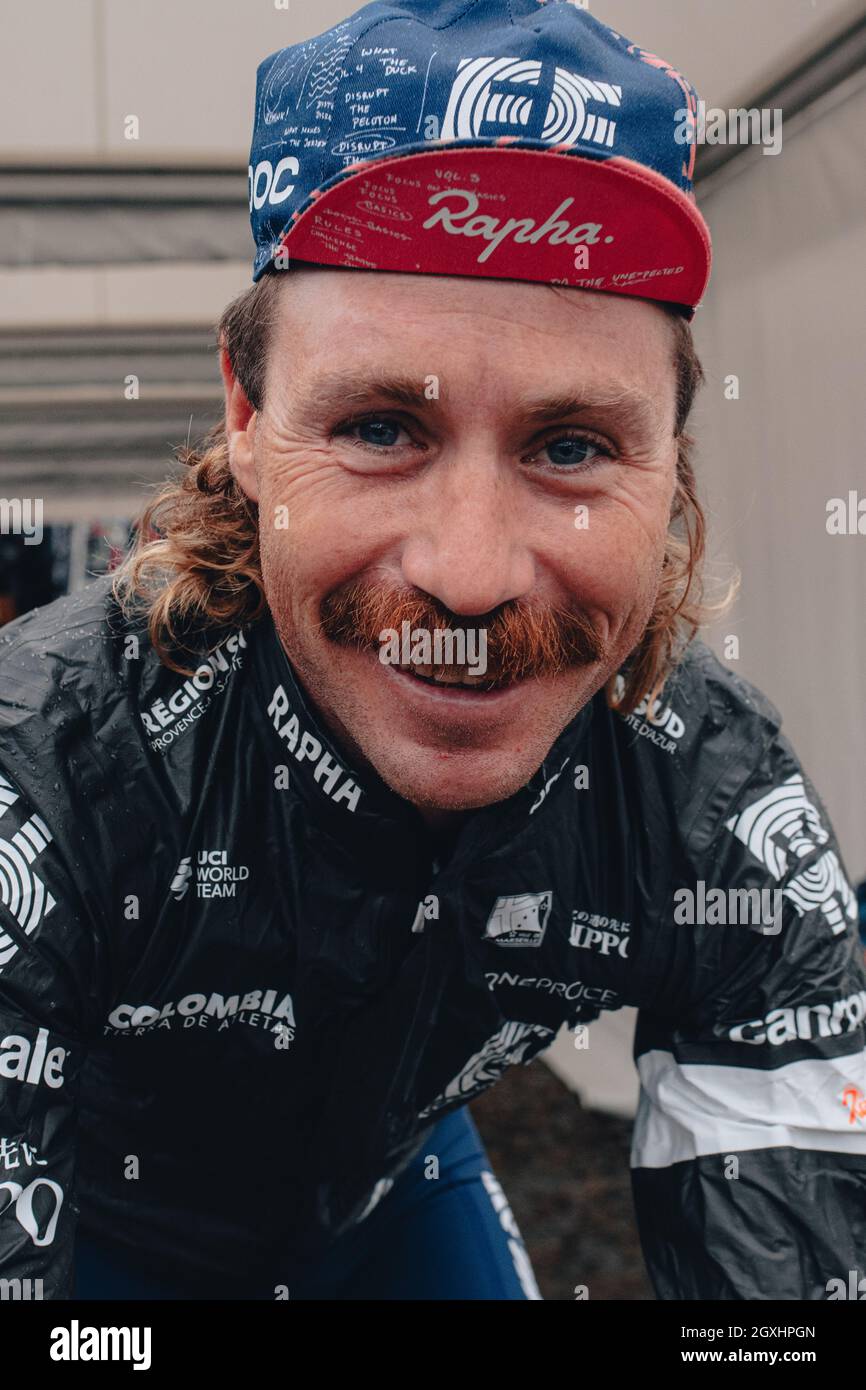 3rd October 2021 Paris-Roubaix. Mitch Docker. Photo by Simon Gill Stock ...