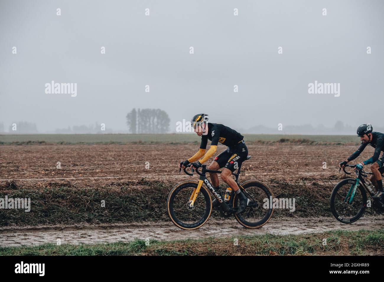 3rd October 2021 Paris-Roubaix. Pascal Eenkhoorn. Photo by Simon Gill ...