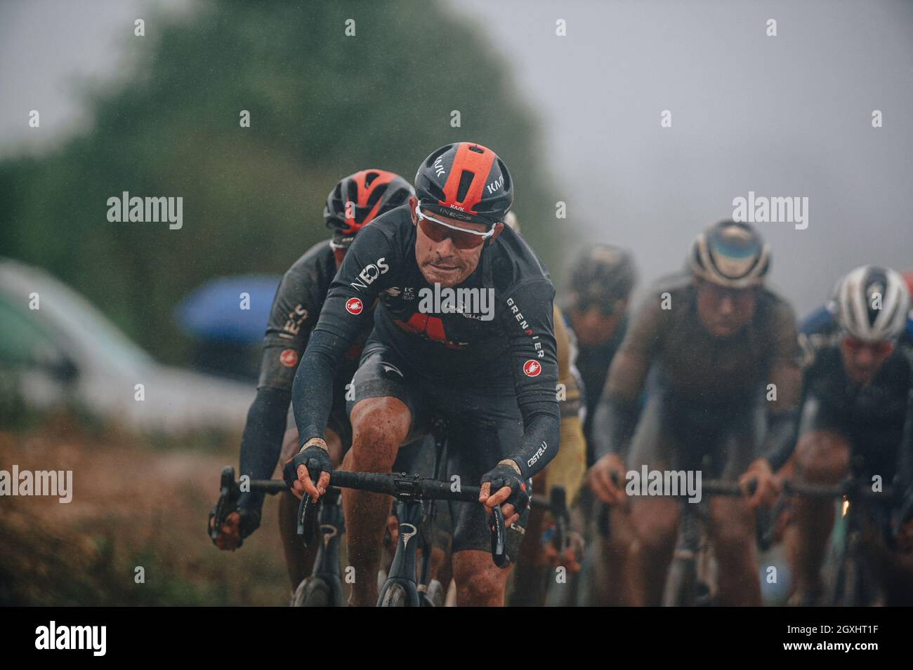 3rd October 2021 Paris-Roubaix. Luke Rowe. Photo by Simon Gill Stock ...