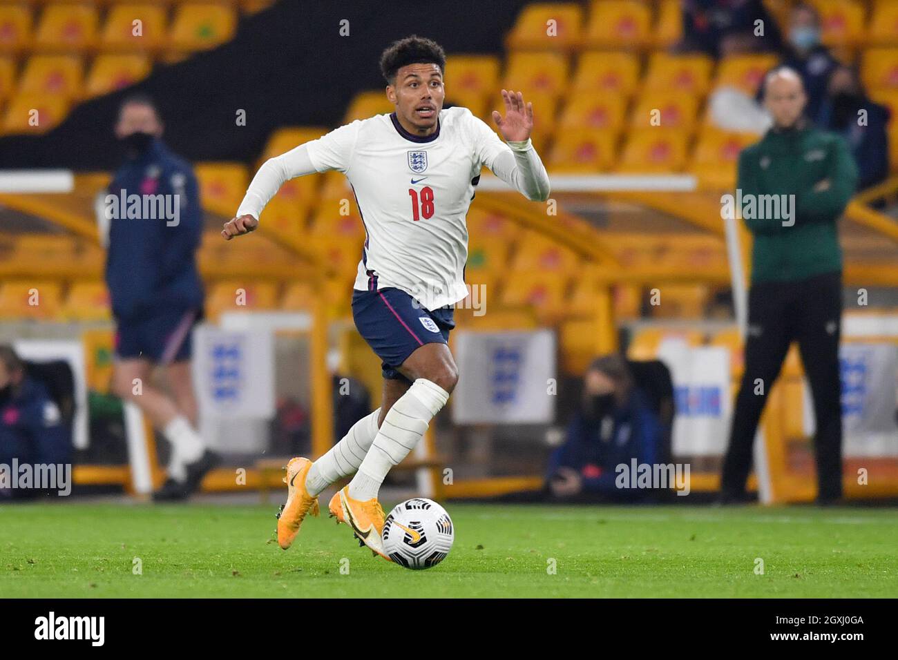 England’s James Justin Stock Photo - Alamy