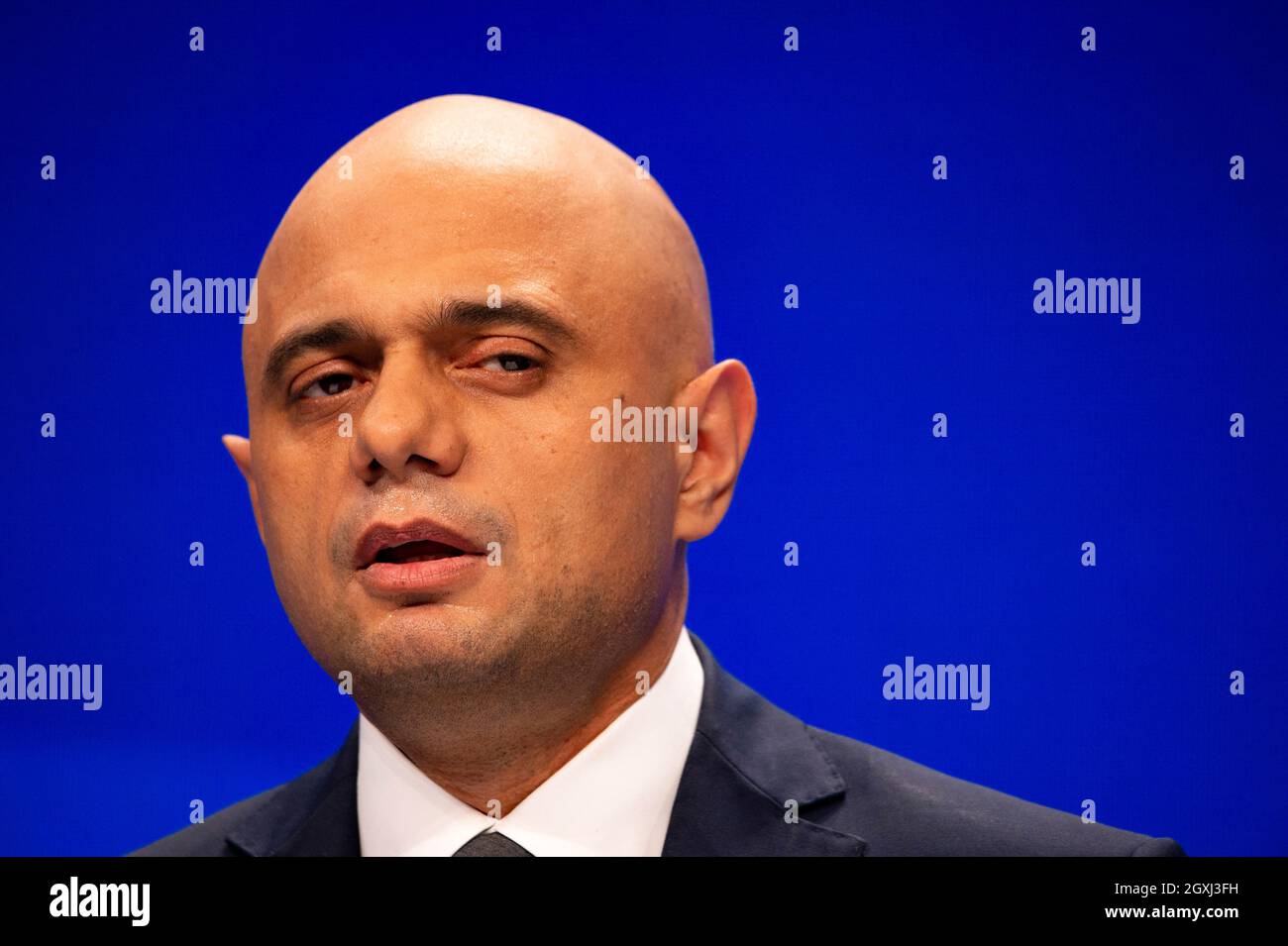 Manchester, England, UK. 5th Oct, 2021. PICTURED: Rt Hon Sajid Javid MP ...