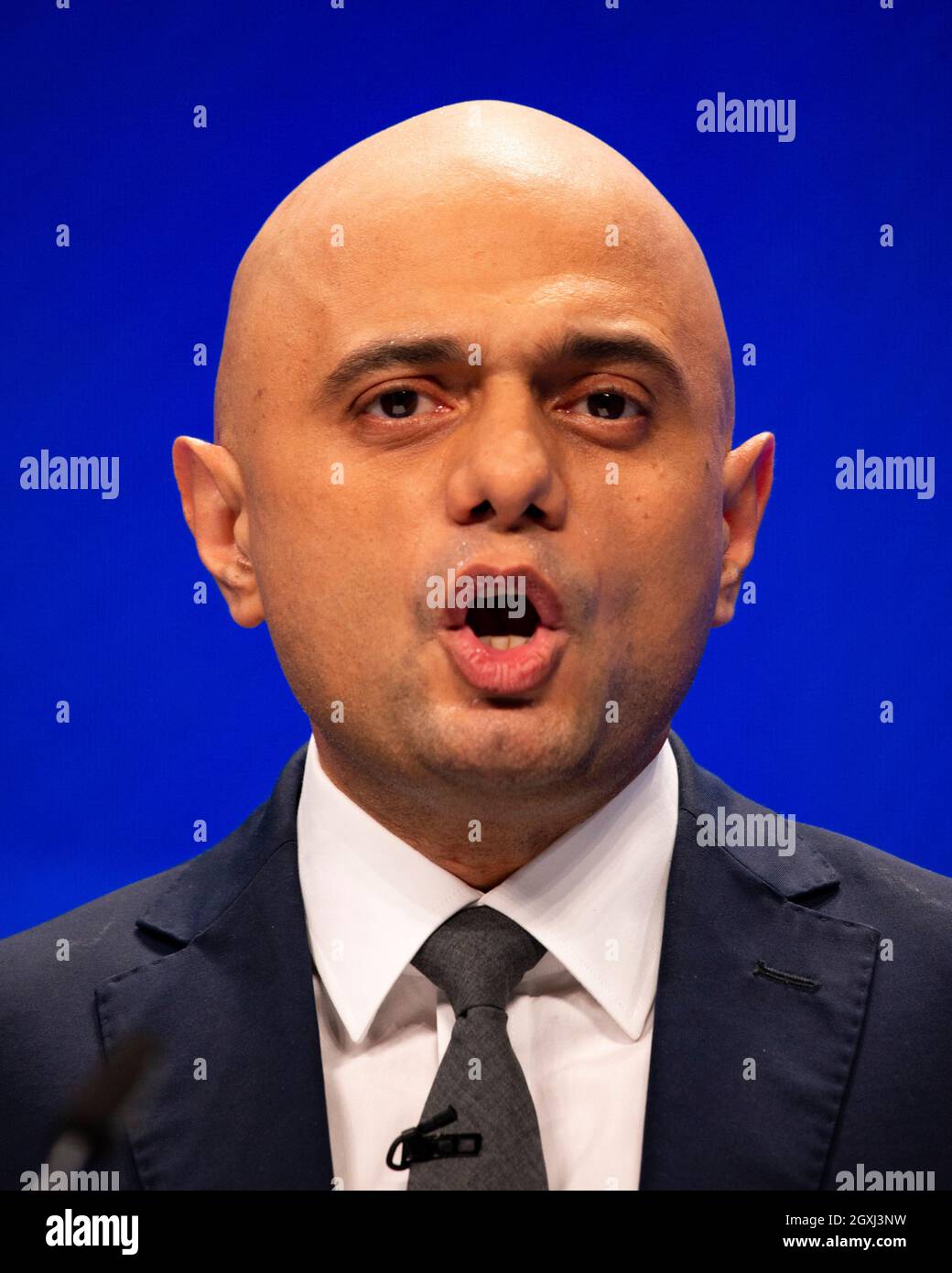 Manchester, England, UK. 5th Oct, 2021. PICTURED: Rt Hon Sajid Javid MP ...
