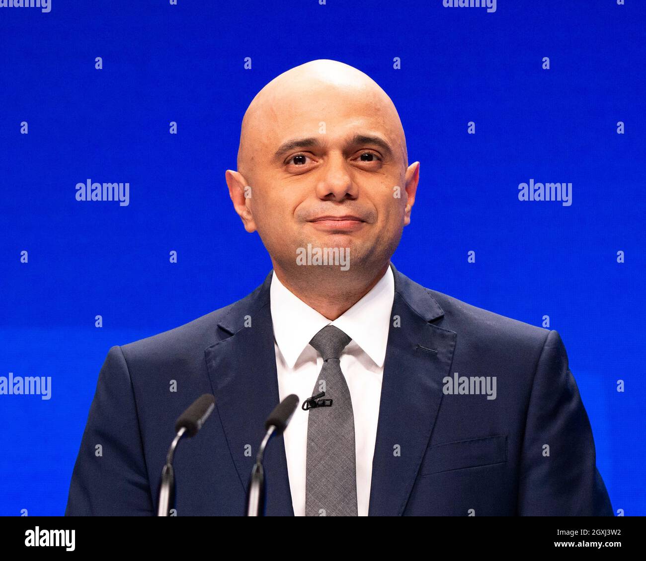 Manchester, England, UK. 5th Oct, 2021. PICTURED: Rt Hon Sajid Javid MP ...