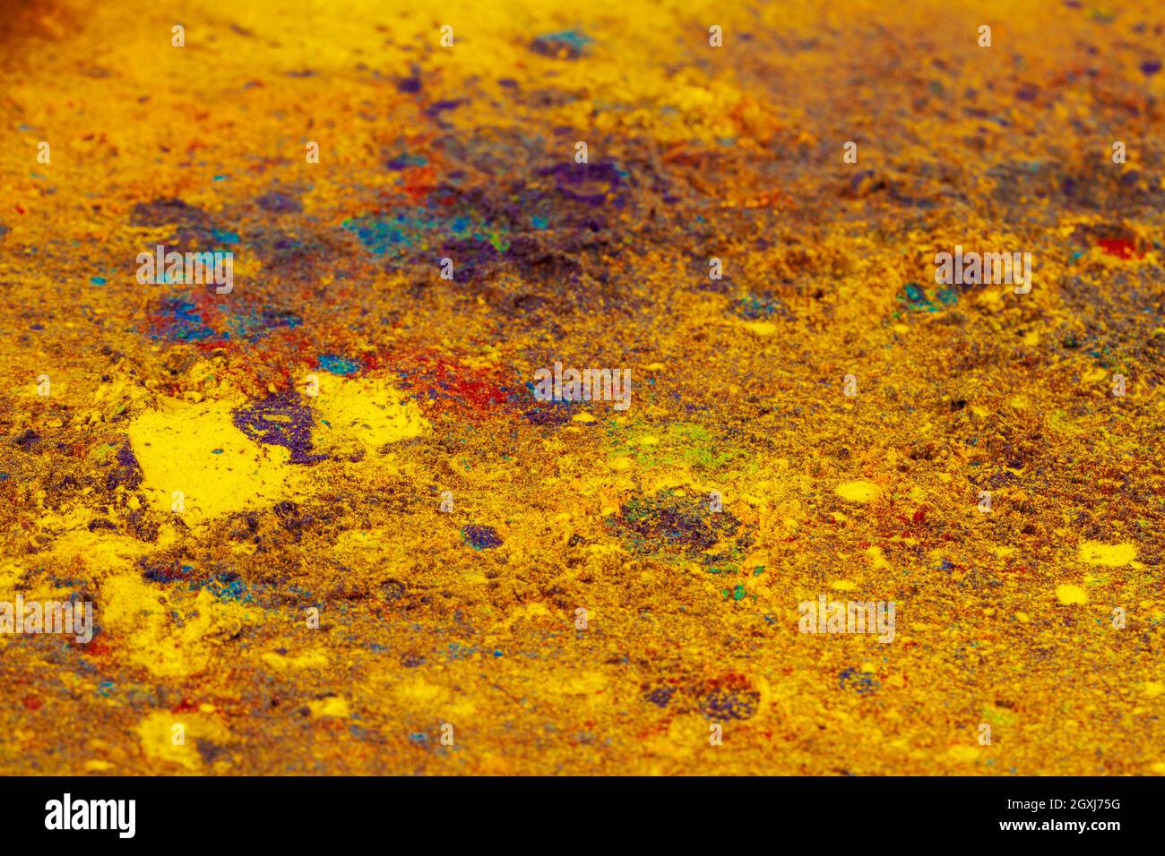 Colorful background made of Indian colorful dyes Stock Photo - Alamy