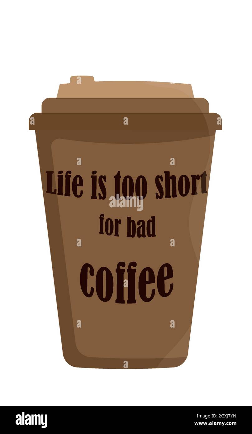 Take away coffee on white Stock Vector Images - Alamy