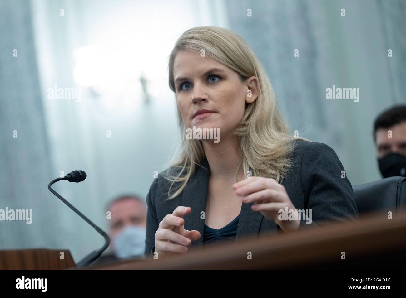 5 October 2021- Washington DC- Frances Haugen, a former Facebook ...