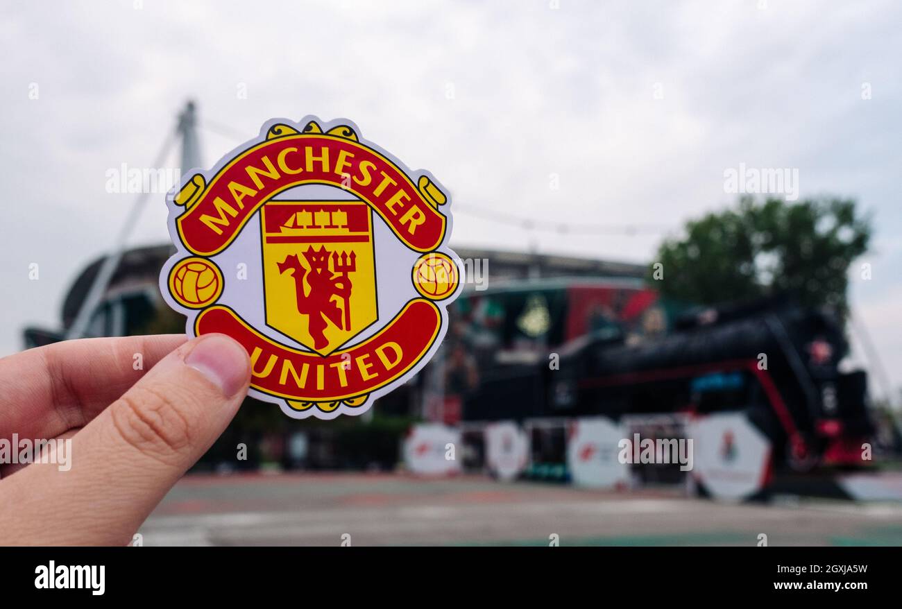 August 30, 2021 Manchester, UK. Manchester United F.C. football club ...