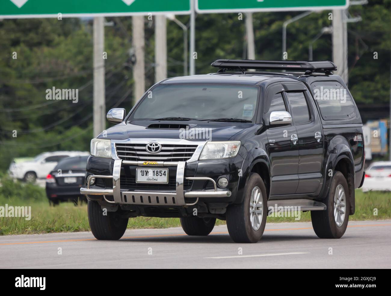 Chiangmai, Thailand - September 15 2021: Private Toyota Hilux Vigo ...