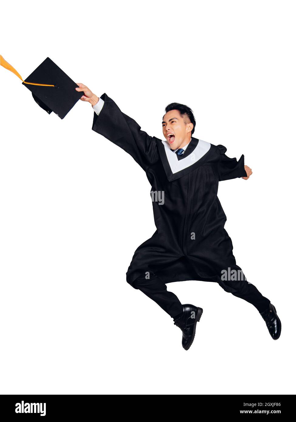 Student running graduation cap hi-res stock photography and images - Alamy