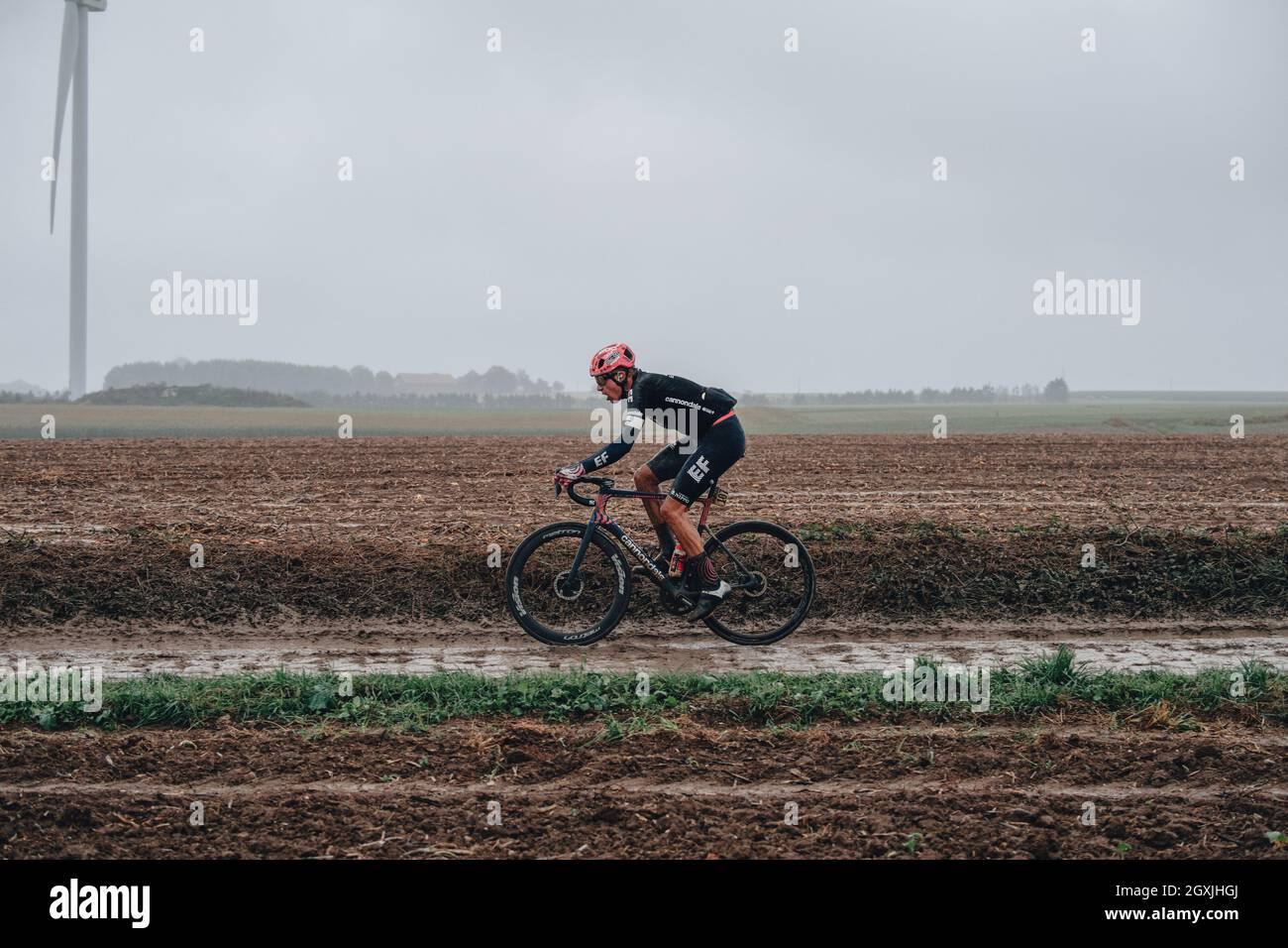 3rd October 2021 Paris-Roubaix. Tim Scully. Photo by Simon Gill Stock ...