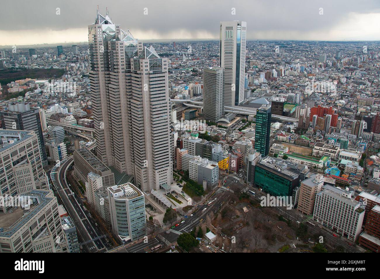 Top view of downtown Tokyo in the afternoon, Japan Stock Photo - Alamy
